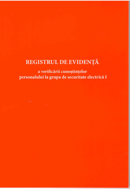 Registrul de evidenta a verificarii cunostintelor la grupa de ...